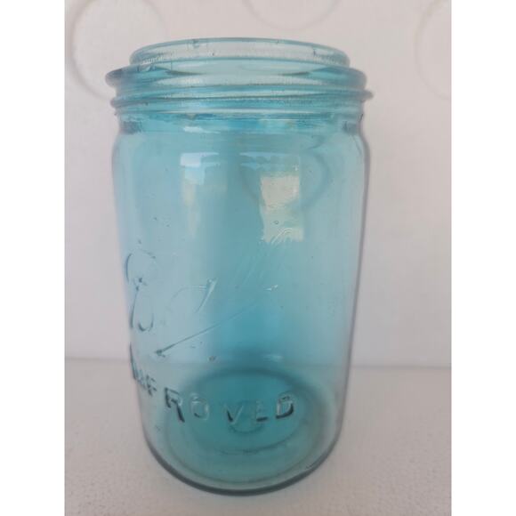 Ball | Accents | Rare Antique Pint Ball Improved Mason Jarblue Vintage ...